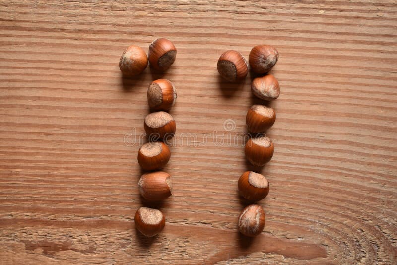 The Number 11 Shaped with Hazelnuts Stock Photo - Image of designer ...