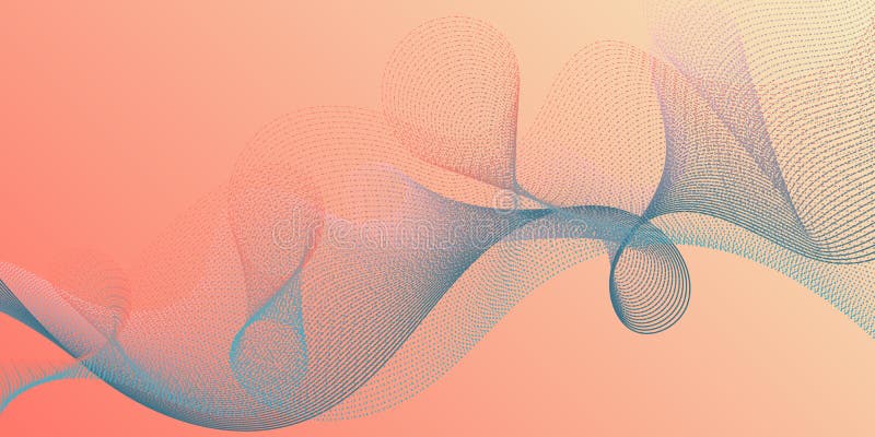 Smooth Filament Curves Motion Creative Background. Stock Vector ...