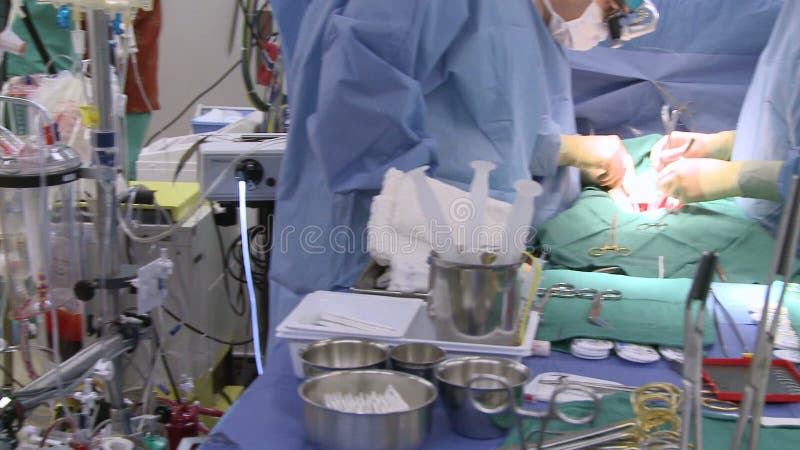 Horizontal Pan To Operating Table Stock Footage - Video of attack ...