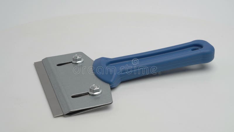 Scraper for Removing Old Paint on a White Background. Stock Video ...