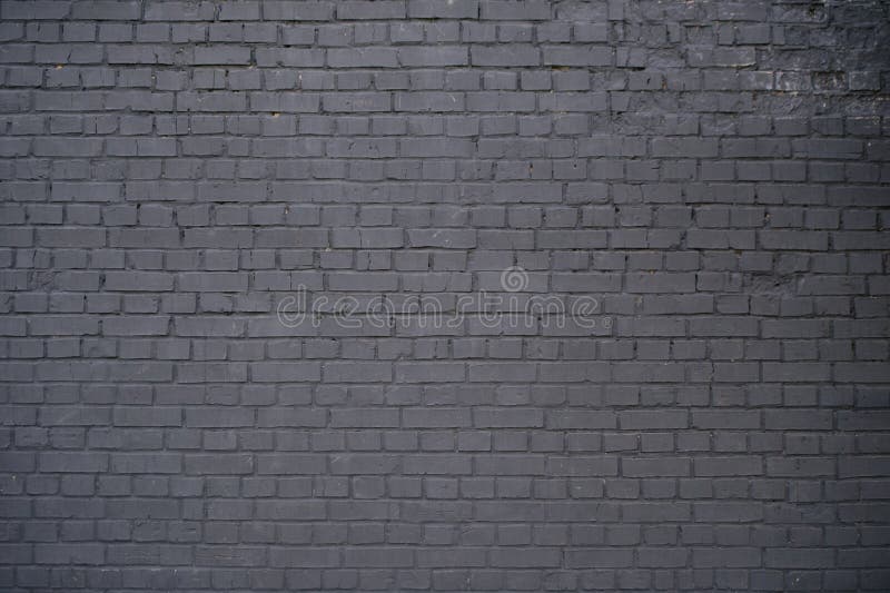 The Horizontal Part of a Dark Gray Painted Brick Wall, the Texture ...