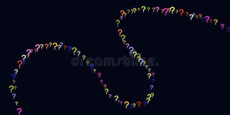 Horizontal Pattern of Question Marks Stock Illustration - Illustration ...