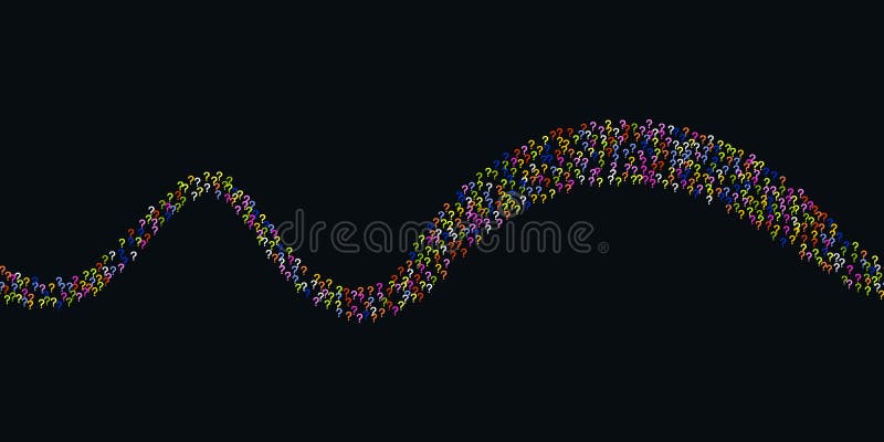Horizontal Pattern of Question Marks Stock Illustration - Illustration ...