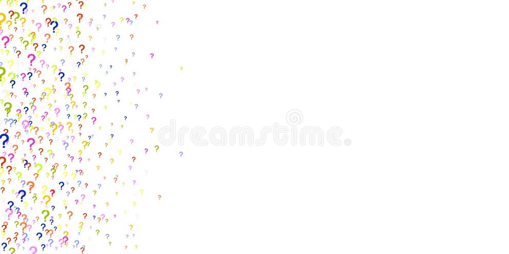 Horizontal Pattern of Question Marks Stock Illustration - Illustration ...
