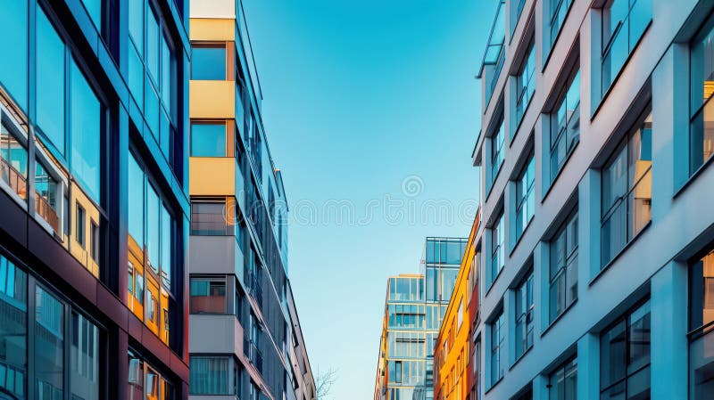 Horizontal Perspective of Modern Apartment Stock Illustration ...