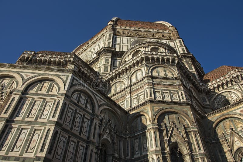 Details in Architecture for Florence Duomo in Horizontal Stock Image ...