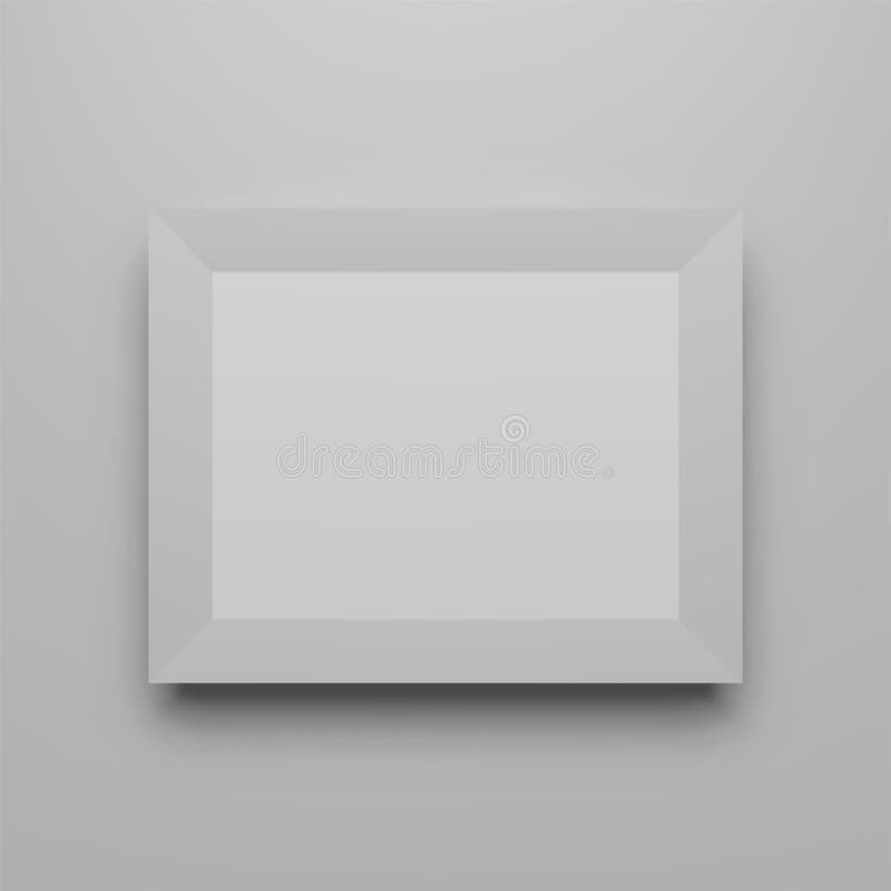 Horizontal Photo Frame Realistic Template Stock Vector - Illustration ...