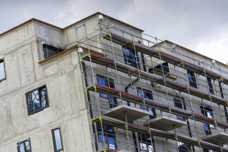 Horizontal Photo of House Apartment Construction Site Stock Image ...