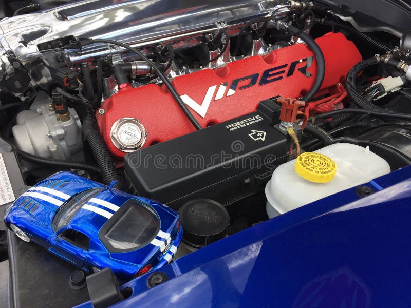 Horizontal Photo of a Vintage DODGE VIPER Engine Editorial Photography ...