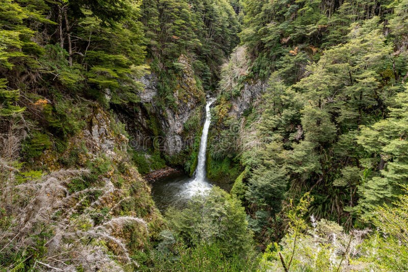 Horizontal Photography of a Waterfall in the Forest Stock Image - Image ...