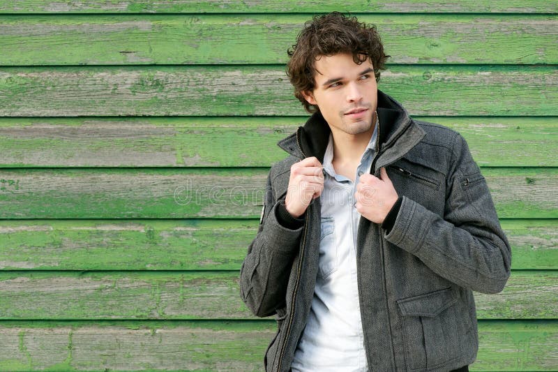 Horizontal Portrait of a Handsome Young African American Man Stock ...