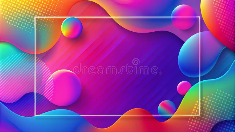Horizontal Poster Background in Modern Minimalist Style with Dynamic ...
