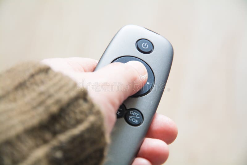 Horizontal Press Button of Remote Control Stock Photo - Image of power ...
