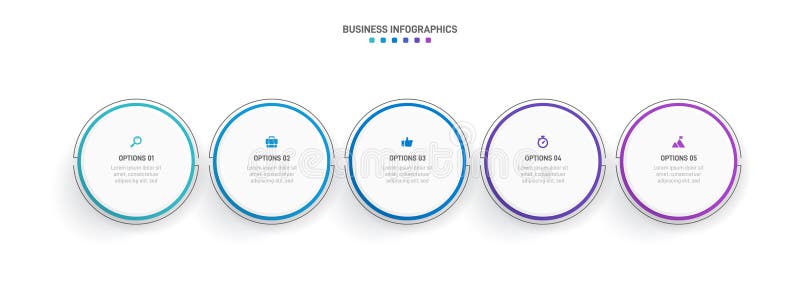 Horizontal Progress Bar Featuring 5 Arrow-shaped Elements, Symbolizing ...