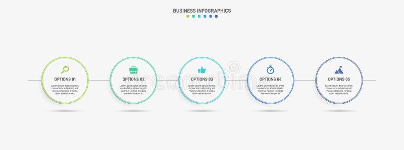 Horizontal Progress Bar Featuring 5 Arrow-shaped Elements, Symbolizing ...