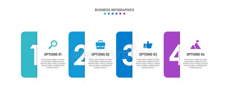 Horizontal Progress Bar Featuring 4 Arrow-shaped Elements, Symbolizing ...