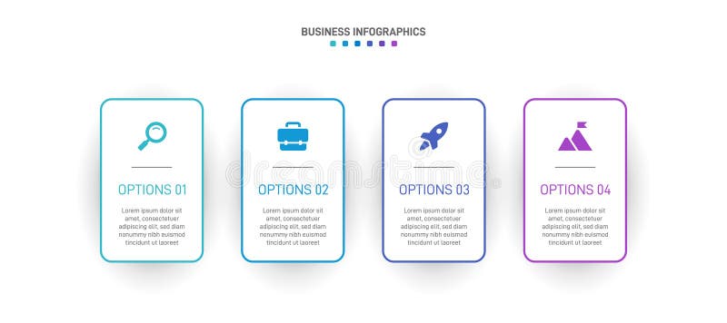 Horizontal Progress Bar Featuring 4 Arrow-shaped Elements, Symbolizing ...