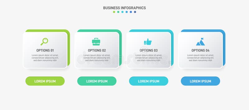 Horizontal Progress Bar Featuring 4 Arrow-shaped Elements, Symbolizing ...