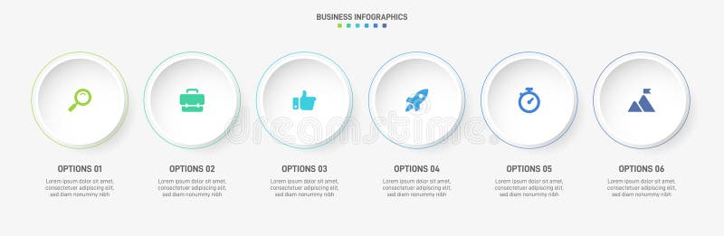 Horizontal Progress Bar Featuring 6 Arrow-shaped Elements, Symbolizing ...
