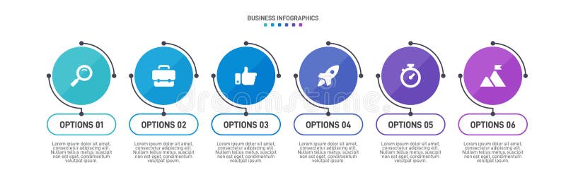 Horizontal Progress Bar Featuring 6 Arrow-shaped Elements, Symbolizing ...