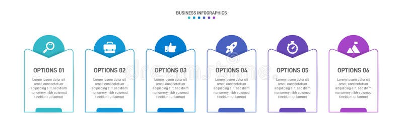 Horizontal Progress Bar Featuring 6 Arrow-shaped Elements, Symbolizing ...