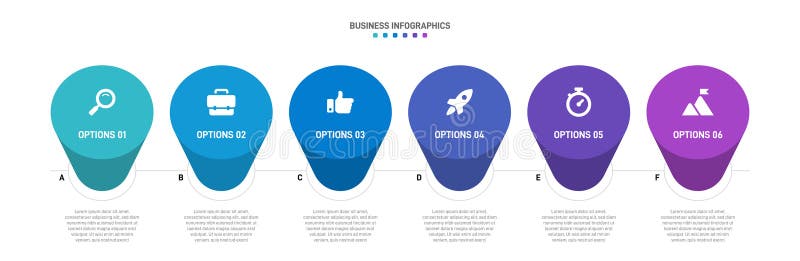 Horizontal Progress Bar Featuring 6 Arrow-shaped Elements, Symbolizing ...