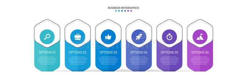 Horizontal Progress Bar Featuring 6 Arrow-shaped Elements, Symbolizing ...