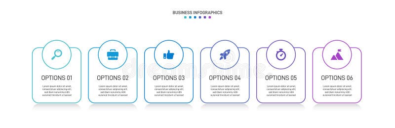 Horizontal Progress Bar Featuring 6 Arrow-shaped Elements, Symbolizing ...