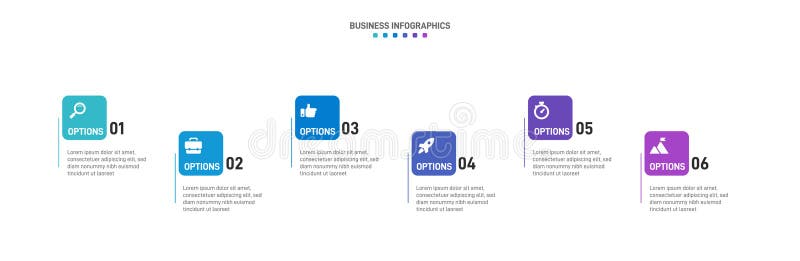 Horizontal Progress Bar Featuring 6 Arrow-shaped Elements, Symbolizing ...