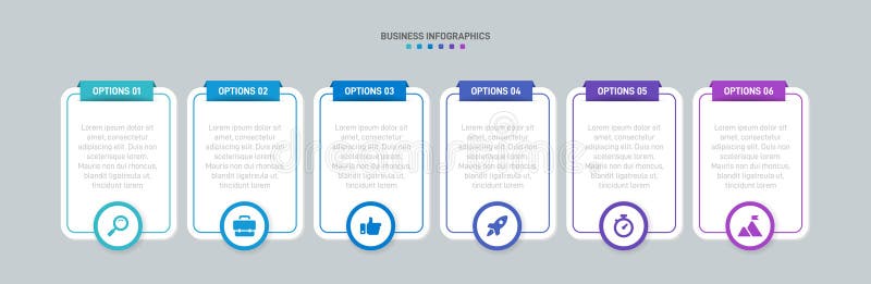 Horizontal Progress Bar Featuring 6 Arrow-shaped Elements, Symbolizing ...
