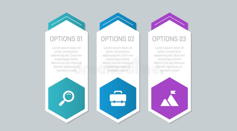 Horizontal Progress Bar Featuring 3 Arrow-shaped Elements, Symbolizing ...