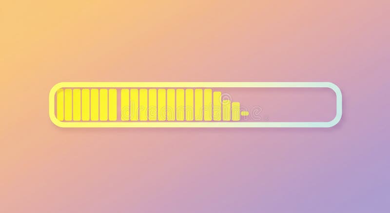 A Horizontal Progress Bar with a Rounded Rectangular Shape is Displayed ...