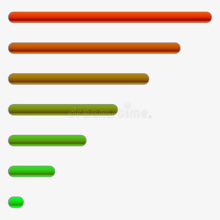 Horizontal Progress Bars. Completion, Loading, Phases Concepts Stock Vector - Illustration of ...