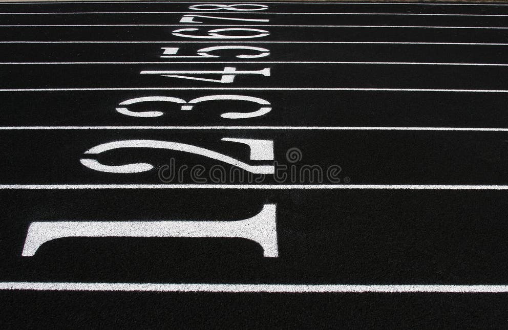 Horizontal Racing Lanes stock photo. Image of sport, orange - 5753012
