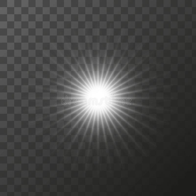 Horizontal Rays of Light, Glowing Particles Glowing Glare Effect ...