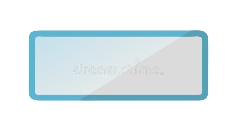 Horizontal Rectangle Screen Display Vector Icon, Vector Design ...