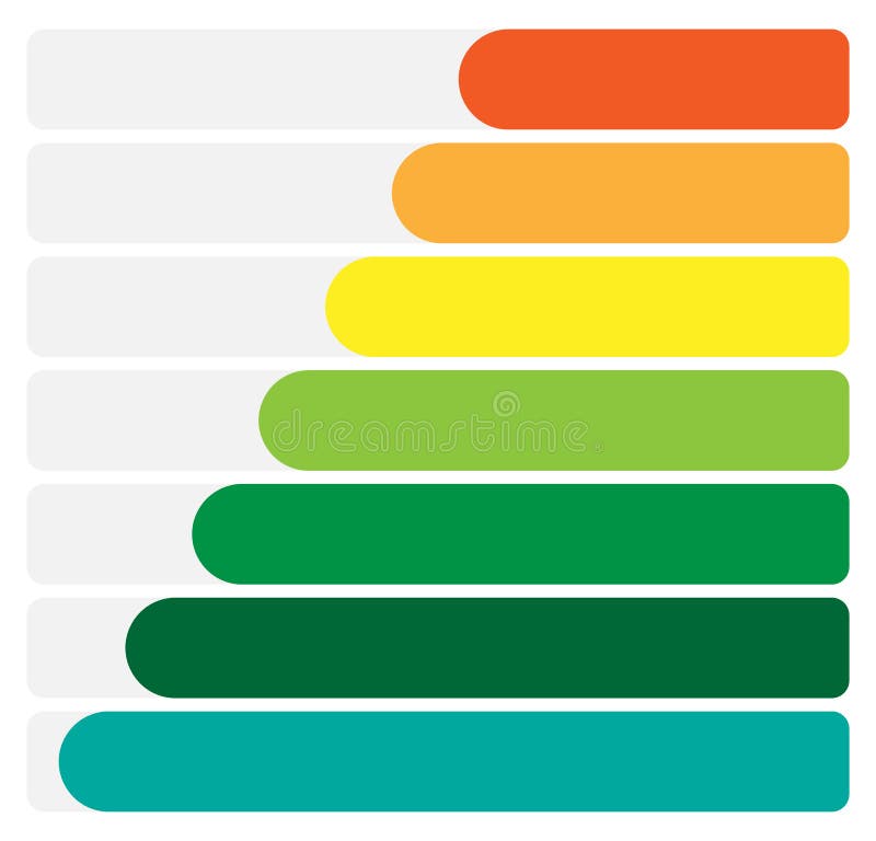 Horizontal Rectangles, Bars Infochart, Presentation or Banner Te Stock ...