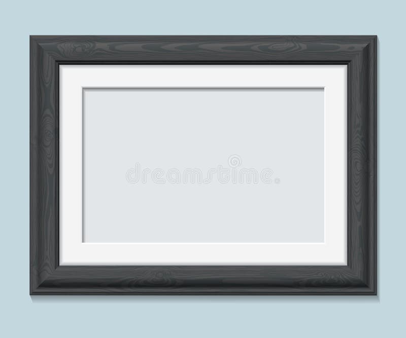 Horizontal Rectangular Black Frame A4 Stock Vector - Illustration of ...