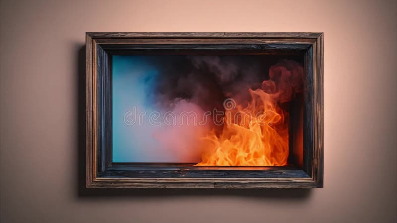 Fire Flame on Green Screen VFX Stock Footage - Video of chroma, design ...