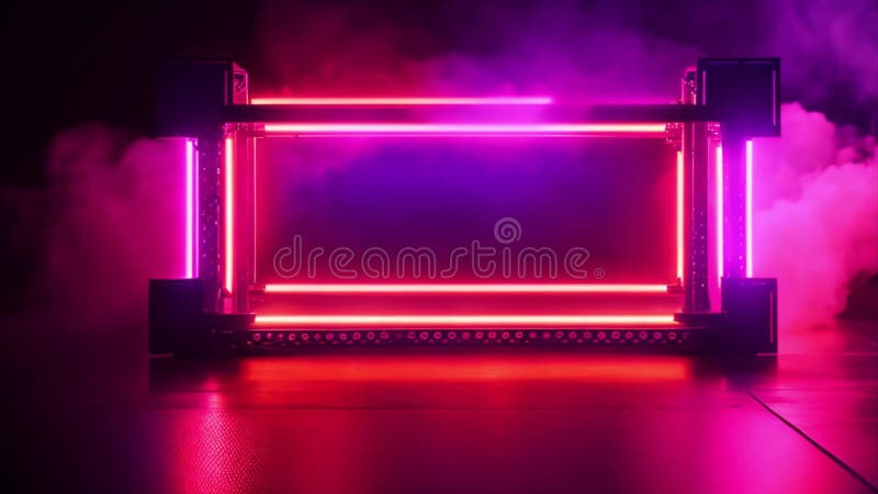 Slowly Moving Blue Circles, Dust, Bokeh Effect on a Bright White ...