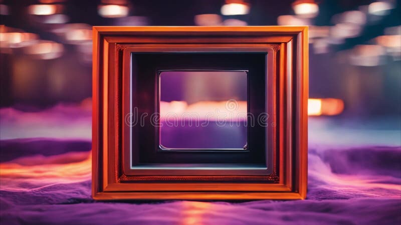 Horizontal Rectangular Frame Square Multilayer Frame Rotating Screen ...