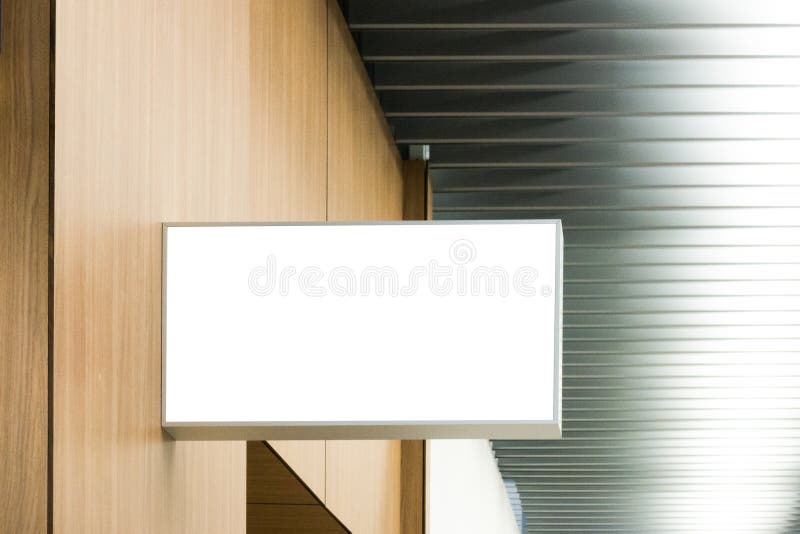 Mock Up. Signboard of Store, Shop. Rectangular Shape Stock Photo ...