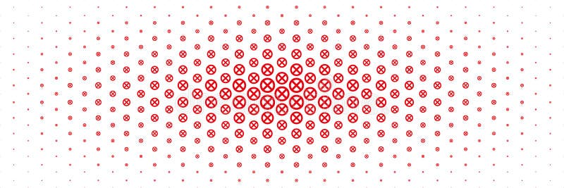 Horizontal Red Crossed No Entry Sign Spread Form Center Design for ...