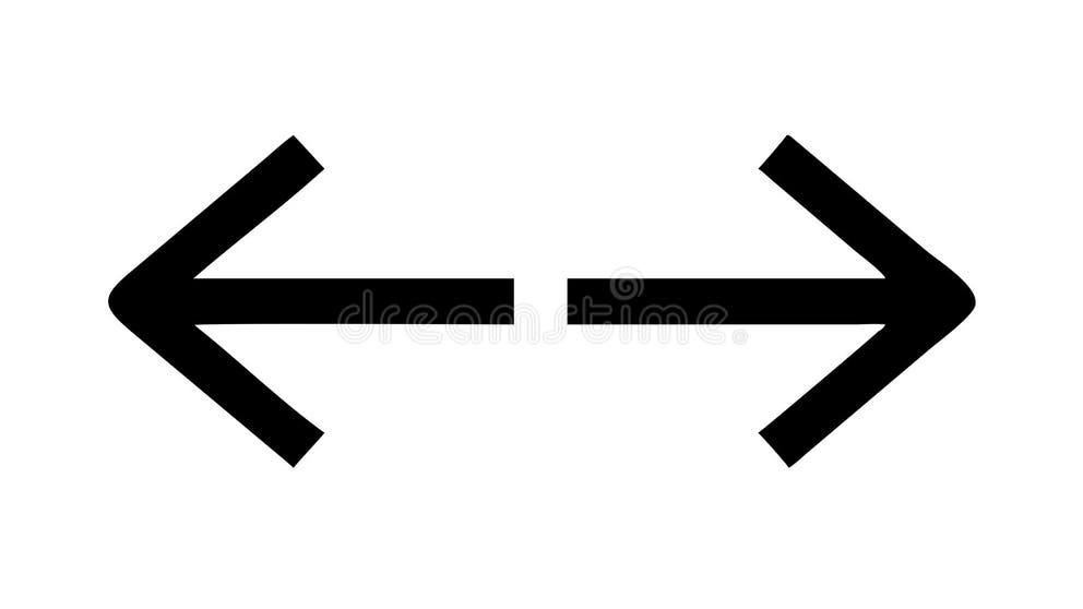 Horizontal Resize Arrows Icon: Expand Contract Dimensions, Vector ...