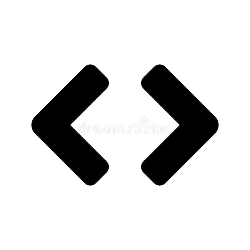 Horizontal Resize Arrows Vector Design Stock Vector - Illustration of ...