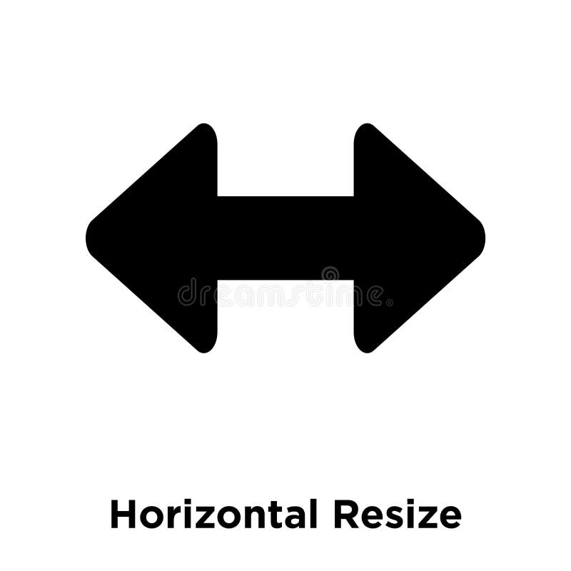 Horizontal Resize Icon Vector Isolated on White Background, Logo Stock ...