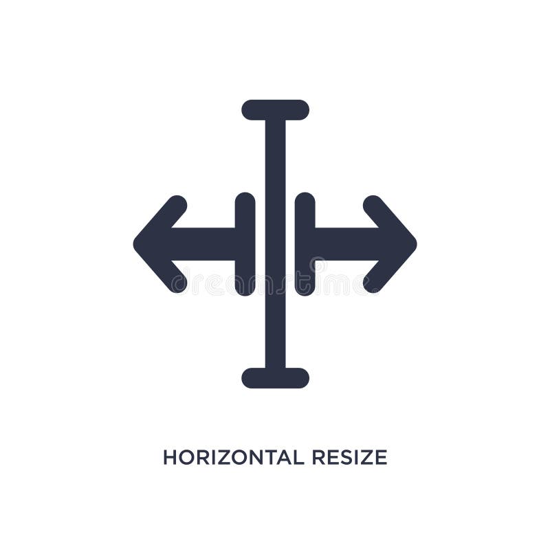 Horizontal Resize Icon in Trendy Design Style. Horizontal Resize Icon ...