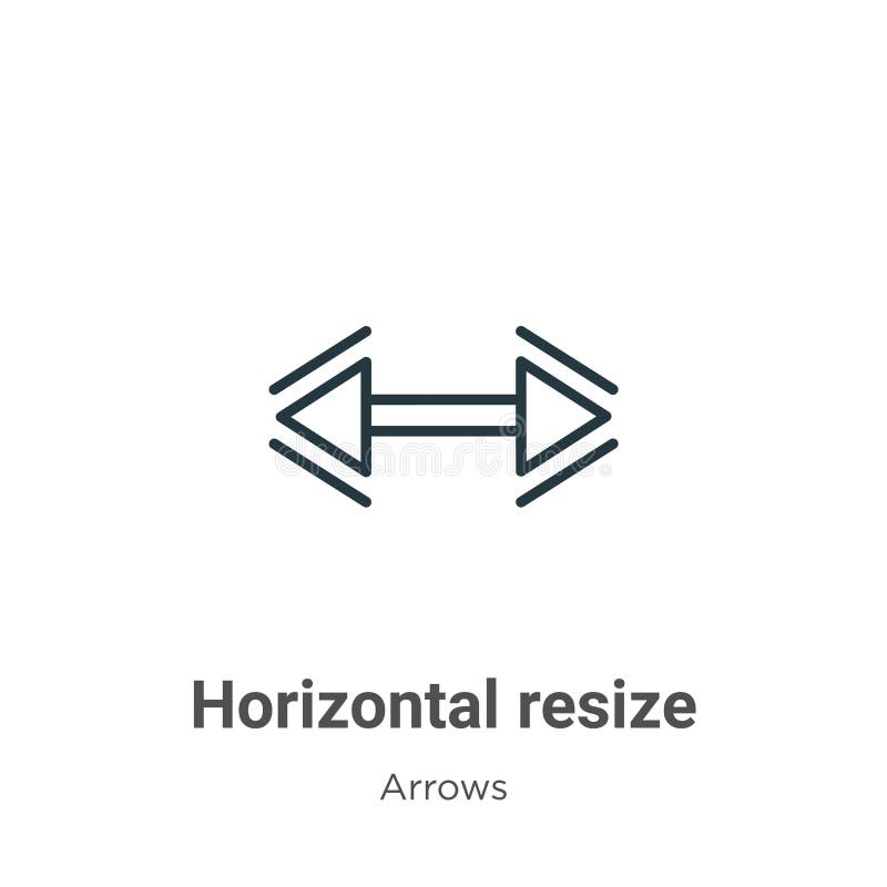 Horizontal Resize Icon Vector. Trendy Flat Horizontal Resize Icon from ...