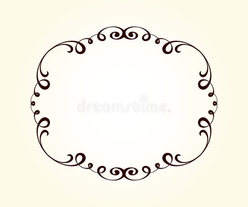 Horizontal Retro Frame with Place for Text. Stock Vector - Illustration ...