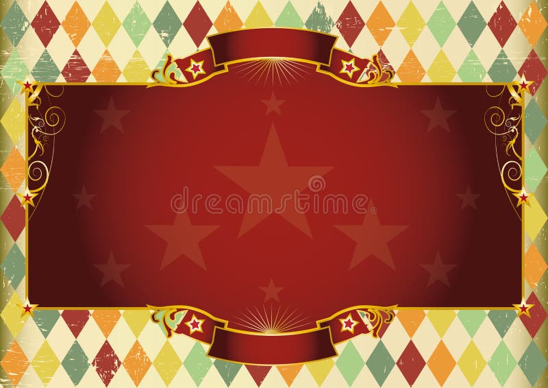 Vintage Rhombus Pattern Poster Stock Illustration - Illustration of ...